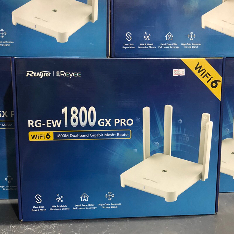 Ruijie RG-EW1800GX PRO 1800M Wi-Fi 6 Dual-band Gigabit Mesh Router | RG ...
