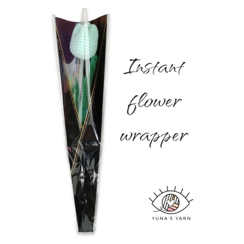 Instant flower wrapper - Single bouquet (Black) | Shopee Philippines
