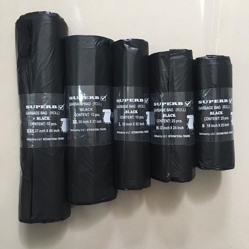 SUPERB GARBAGE BAG/ TRASH BAG/Black bag , Binbag, Small/Medium/Large ...