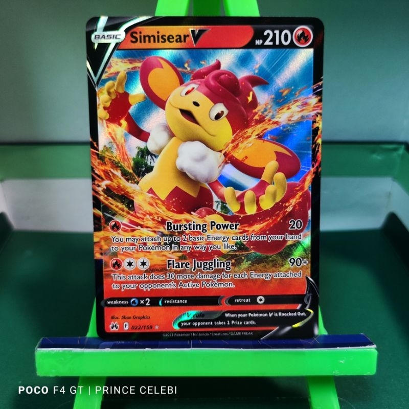 Pokemon TCG - Simisear V | Shopee Philippines