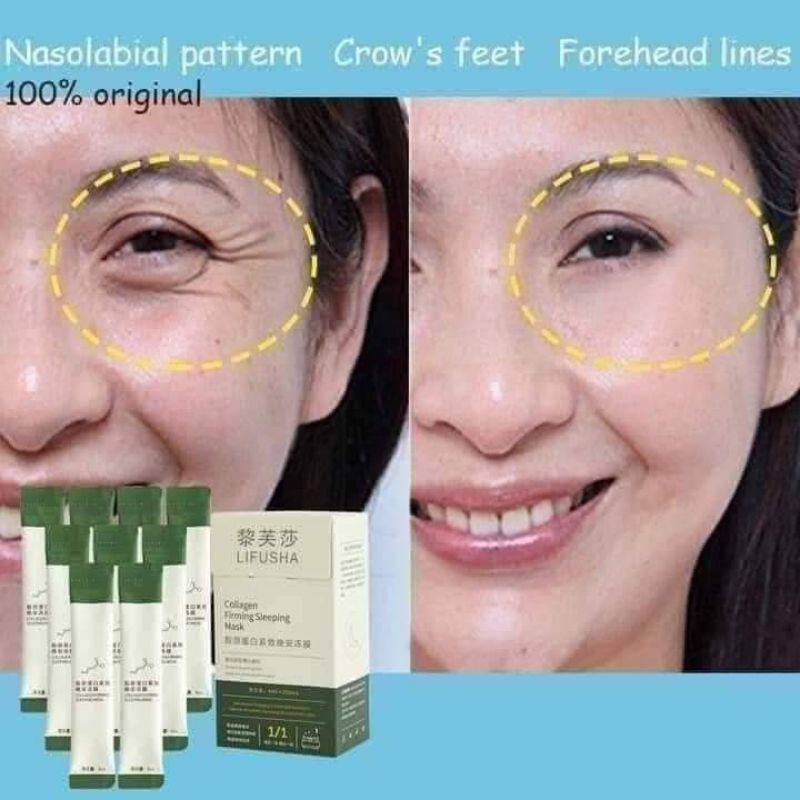 ORIGINAL BIOAQUA/LIFUSHA COLLAGEN FIRMING SLEEPING MASK 20Pcs/1BOX ...