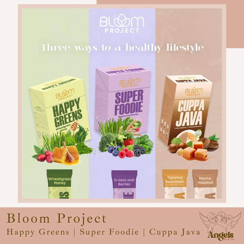 Bloom Project | Happy Greens / Super Foodie / Cuppa Java | Shopee Philippines