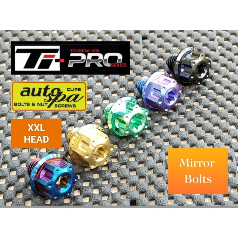Titanium gr5 Ti-Pro Series big head side mirror bolts delete for yamaha ...