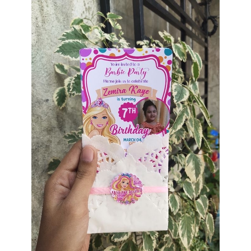 Barbie Invitation free layout | Shopee Philippines