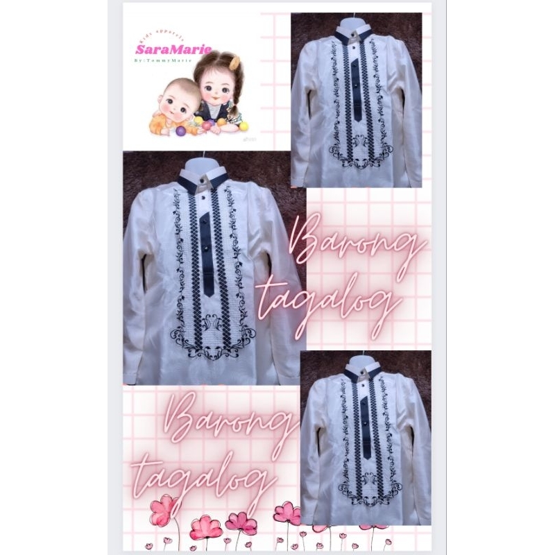 barong black burda (random burda) | Shopee Philippines