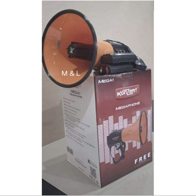 Konzert Mega 1 Megaphone ( 50 watts ) | Shopee Philippines