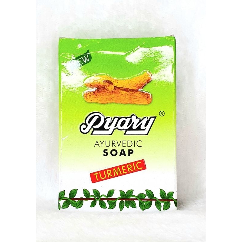 Pyary Ayurvedic Soap Turmeric Cucumber Aloe Vera 75g 100 Vegetable