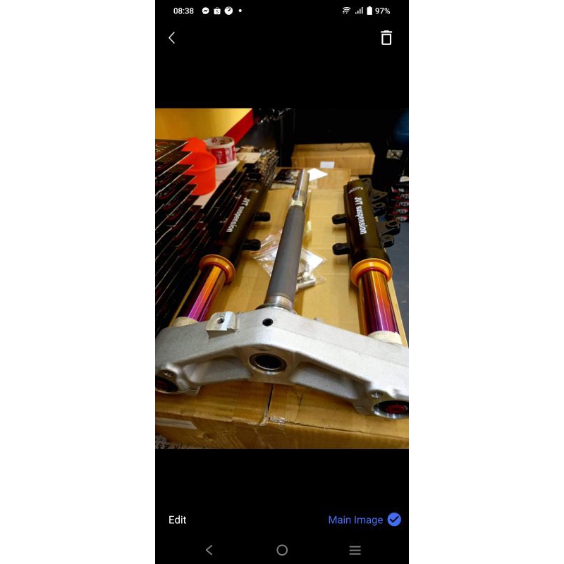 JVT FRONT SHOCK ASSEMBLY 33MM TITANIUM NMAX V1 V2 | Shopee Philippines