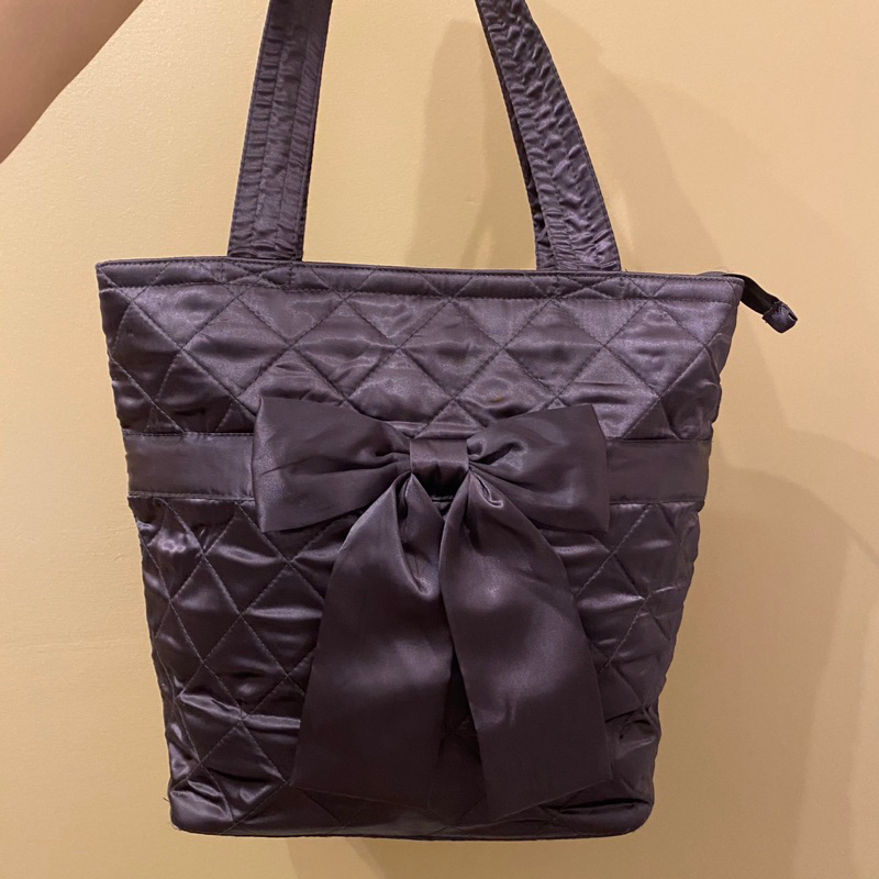 NaRaYa Brown Satin Tote Bag | Shopee Philippines