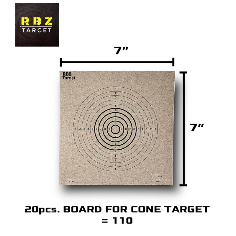 20pcs. BOARD FOR CONE TARGET SHOOTING | Shopee Philippines