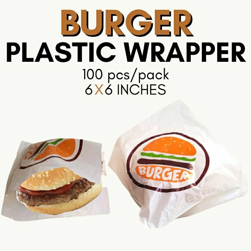 Burger Wrapper and Hotdog Plastic Wrapper 100pcs | Shopee Philippines