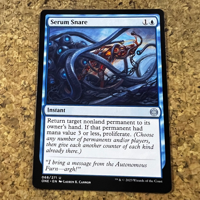 SERUM SNARE | PHYREXIA: ALL WILL BE ONE | BLUE | MTG MAGIC THE ...