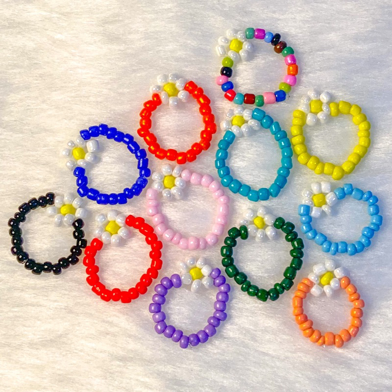Daisy Flower Beaded Ring | M&T Accessories | Shopee Philippines