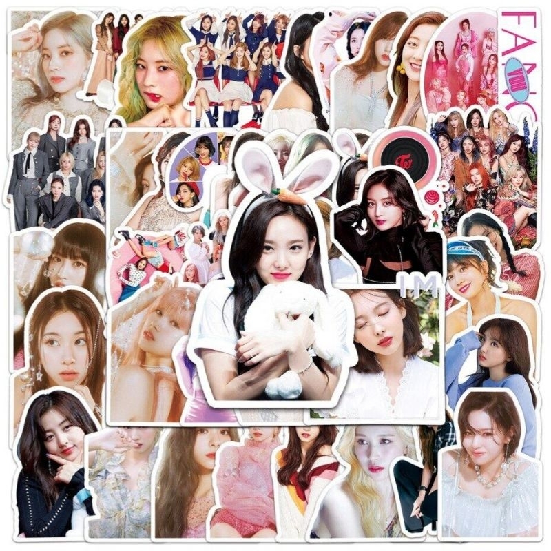 Non-repetitive Stickers Set // KPOP TWICE JIHYO NAYEON JEONG MINA SANA ...