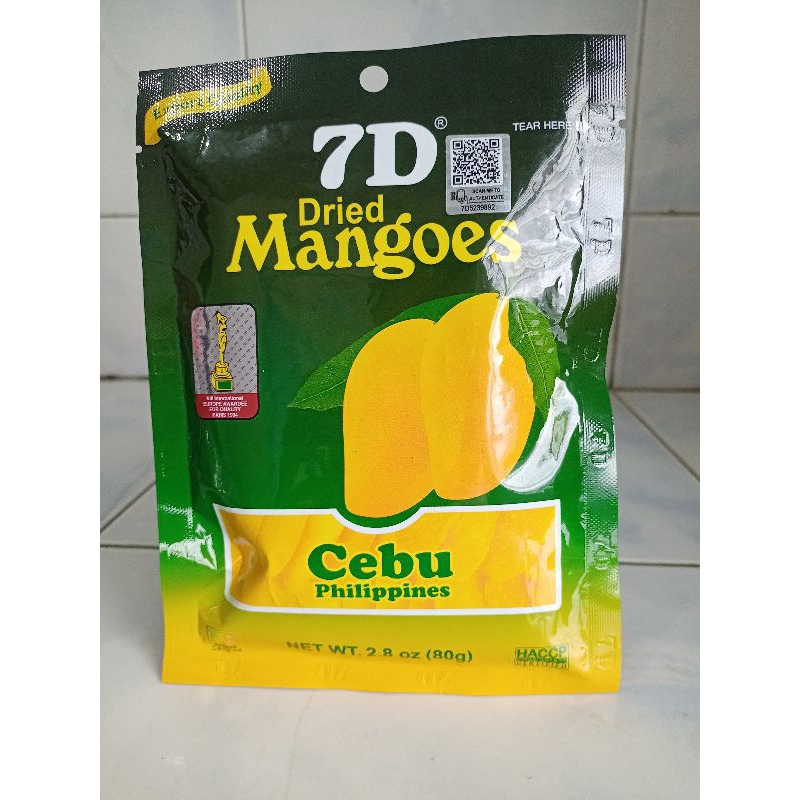 7d Dried Mangoes 80g Shopee Philippines