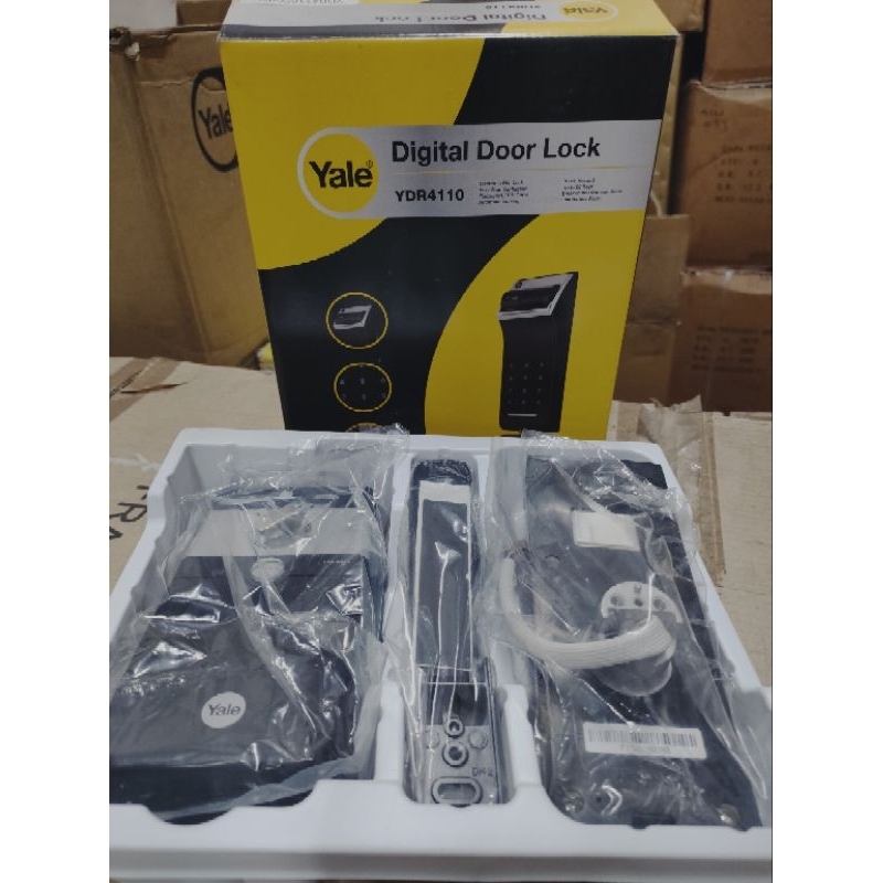 Yale Digital Door Lock Rim Lock with fingerprint YDR4110 | Shopee ...