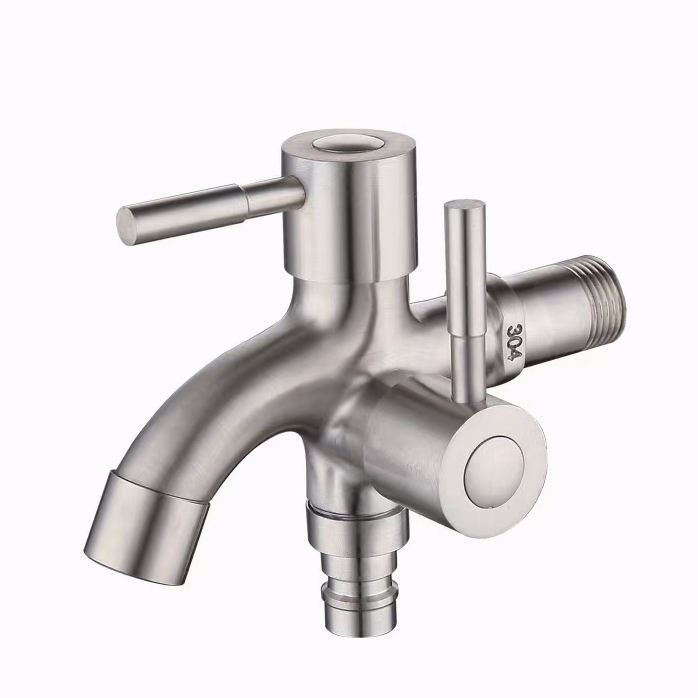 SUS 304 Faucet Three Tap Multifunctional Stainless Steel Faucet Three ...