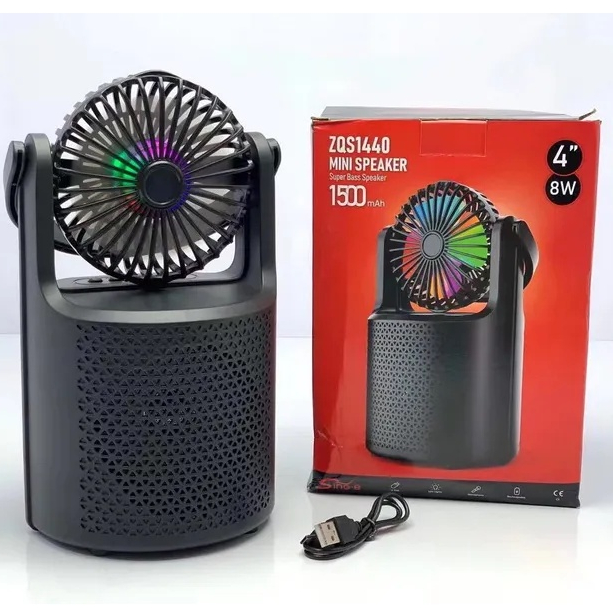 ZQS 1440 Super Bass Portable Wireless Bluetooth Karaoke Speaker with ...