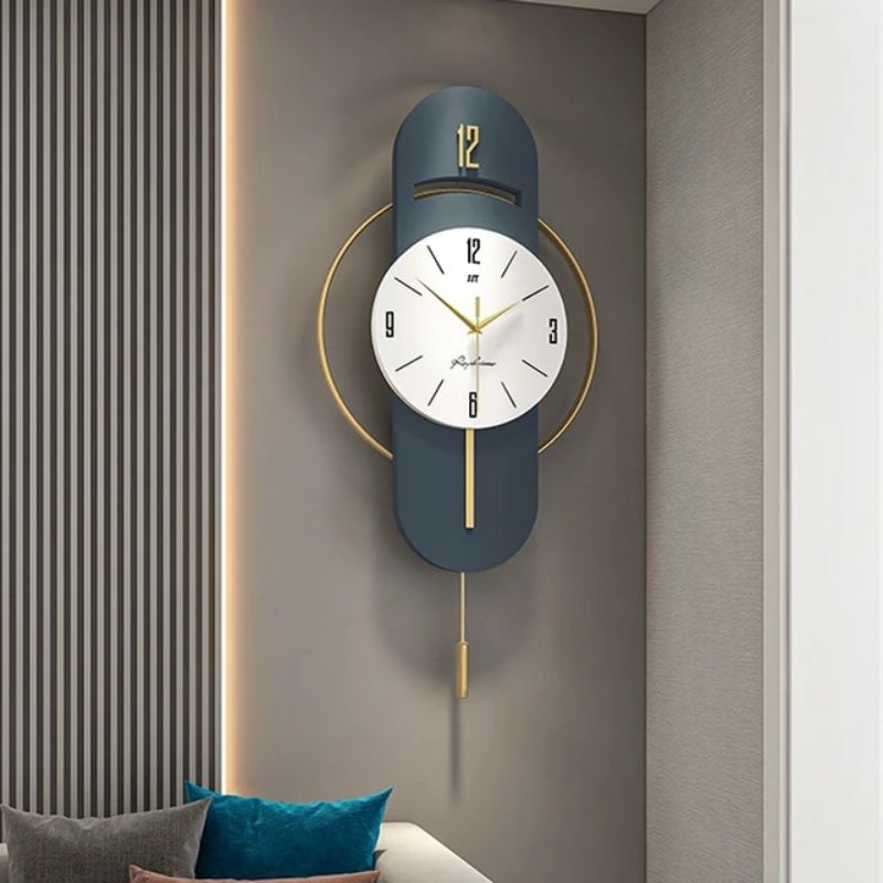 Aesthetic Luxury 3D Wall Clock Minimalist Home Decoration Office House ...