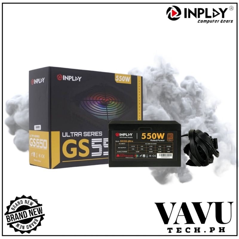 Inplay Ultra Series RGB 750w 650w 550w 450w True Rated Power Supply 80 ...