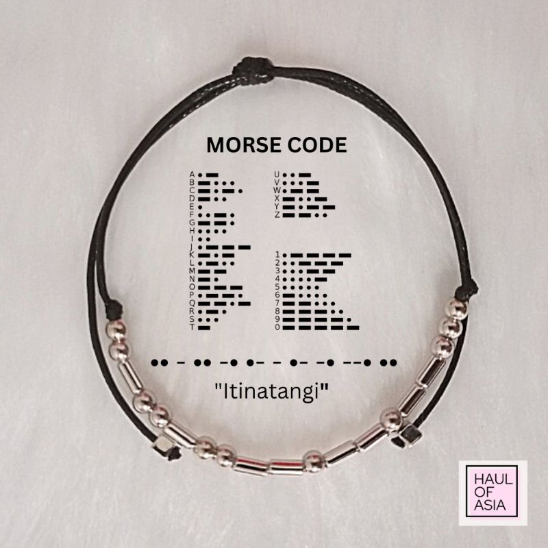 MORSECODE BRACELET | HIDDEN MESSAGE PERSONALIZED MORSE CODE | Shopee Philippines