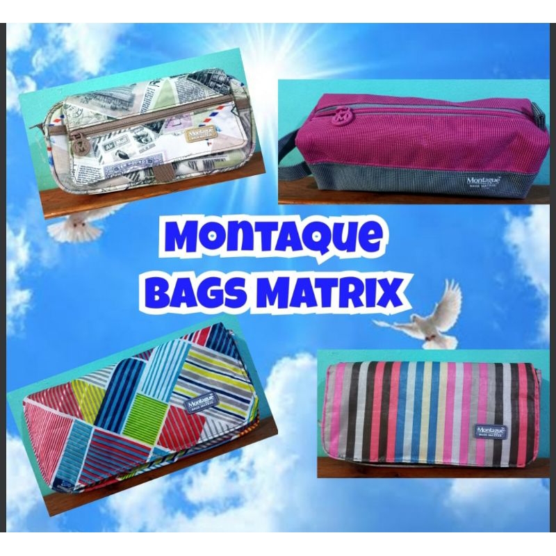 Montaque Bags Matrix Pouches (Authentic) | Shopee Philippines