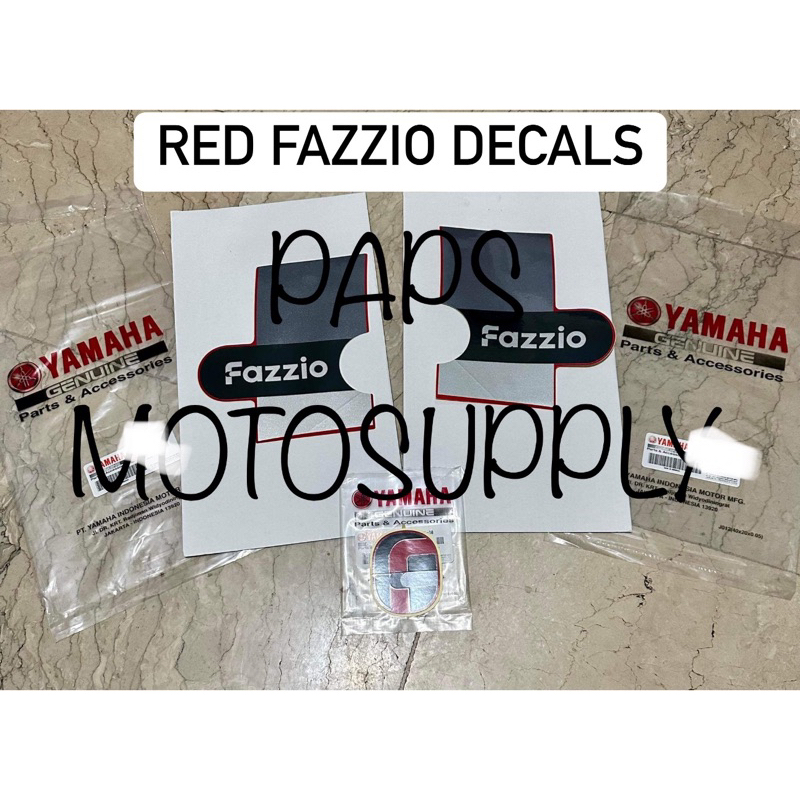Genuine Red Fazzio Decals | Shopee Philippines