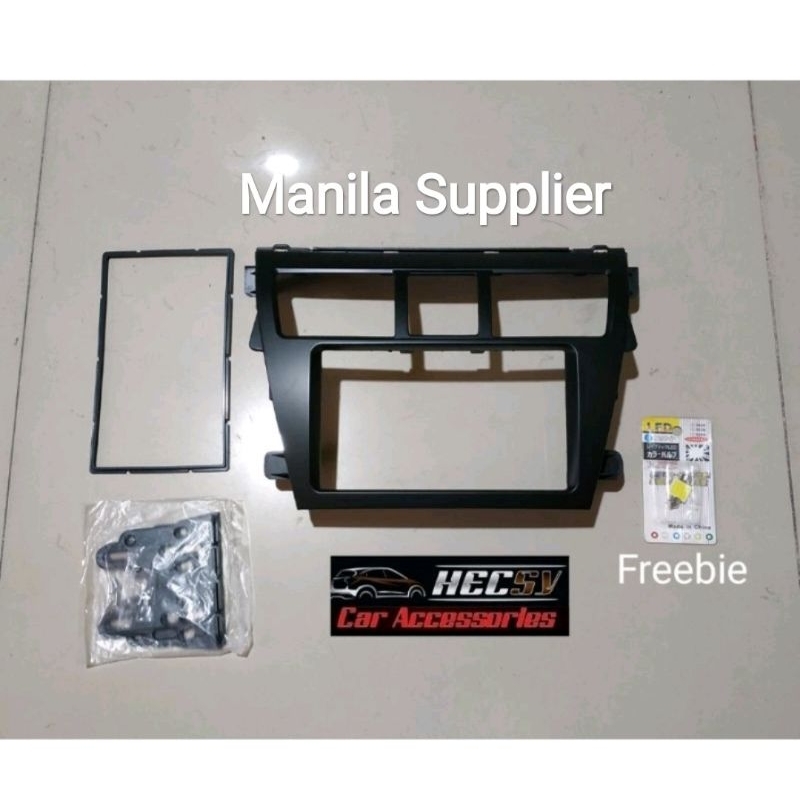 Vios Batman 2007- 2013 Stereo 2din Panel Silver or Black Frame 7" 2008 ...
