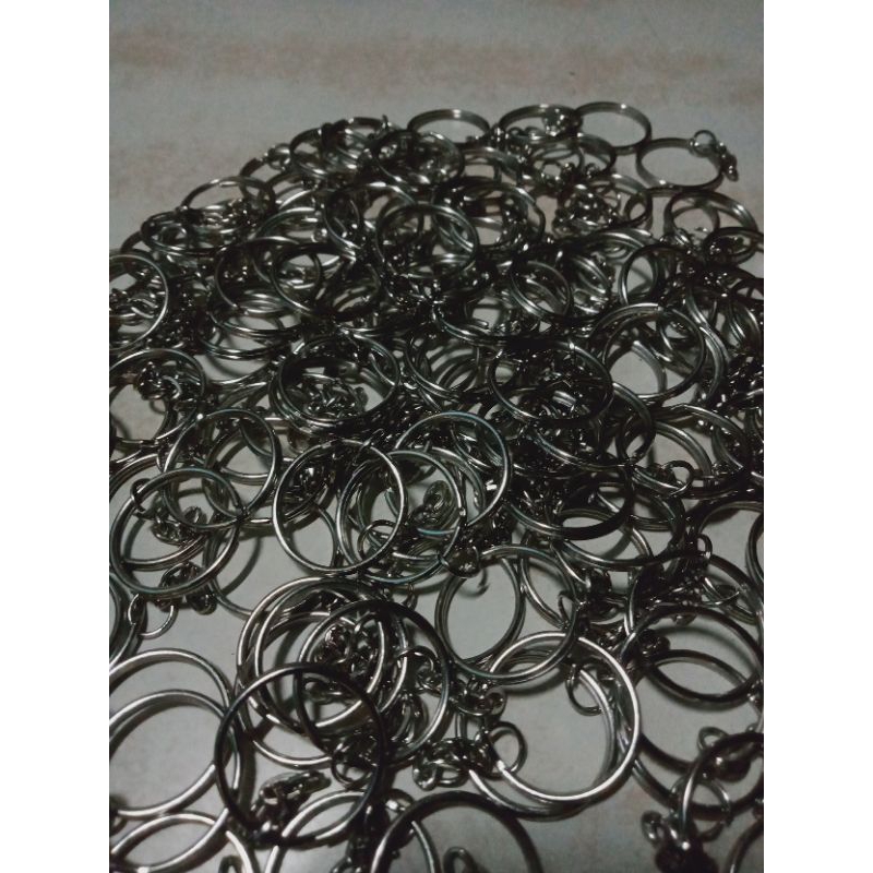 Keychain / Round keychain with jump ring connector/ sold per 50 pcs ...