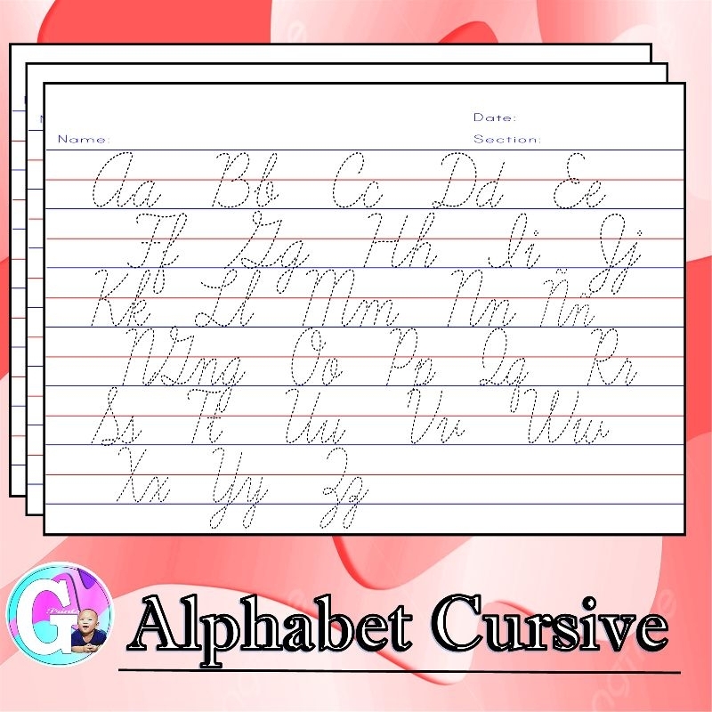 KIDS TRACING PADS CURSIVE AND NON CURSIVE (NAME TRACING, ALPHABET ...