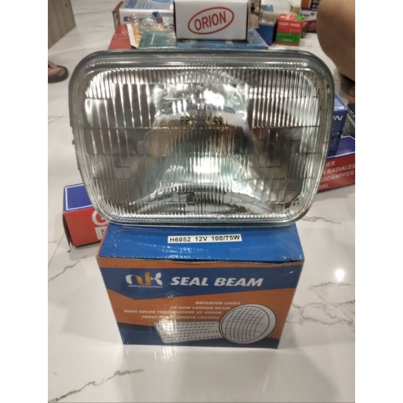 Halogen Seal Beam Head light 7inch H6052 12V 100/75W Square | Shopee ...
