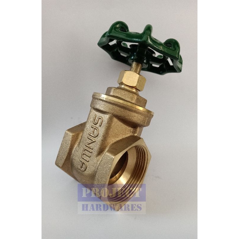 Sanwa Brass Gate Valve 1 1/2" Heavy Duty | Shopee Philippines