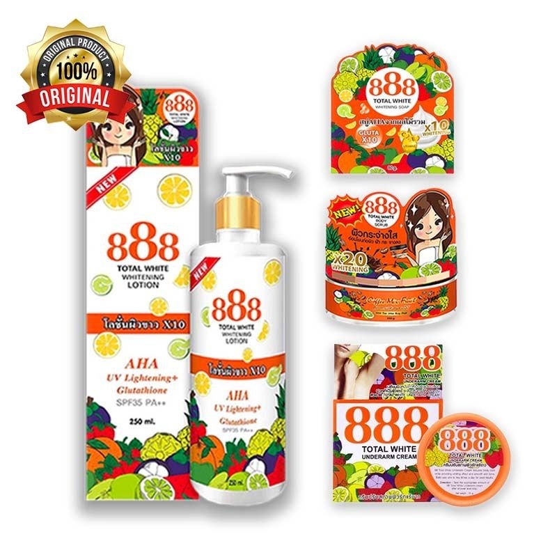 888 TOTAL WHITE WHITENING LOTION/WHITENING SOAP/UNDERARM CREAM/COFFEE ...