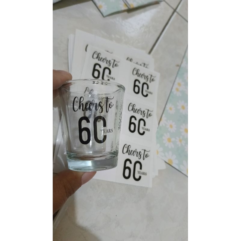 72 pcs Shot glass stickers (free layout) | Shopee Philippines