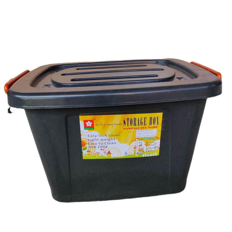 SAMPAGUITA STORAGE BOX WITH COVER and WHEELS (#837-40L & #835-80L ...