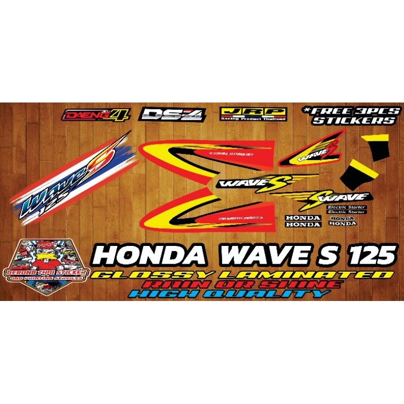 Honda Wave S 125 stock decals | Shopee Philippines