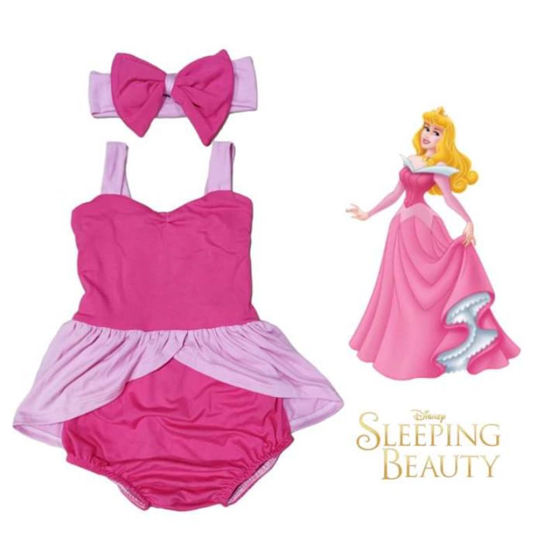 Newborn Baby Girl mini Dress 3n1 set 0-12months Disney princess set ...