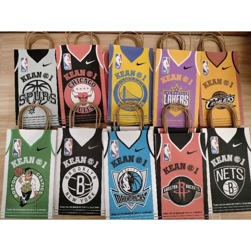 NBA Basketball theme Loot bags basketball team loot bag candy bag ...