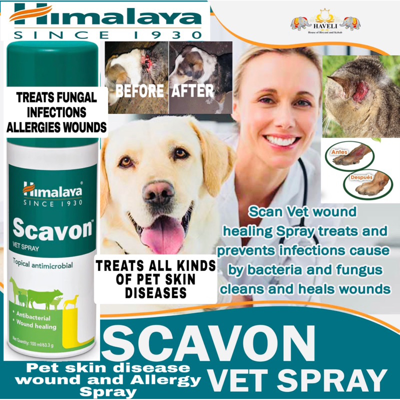 Himalaya Scavon Vet Spray Wound And Allergy Spray In Any kinds of ...