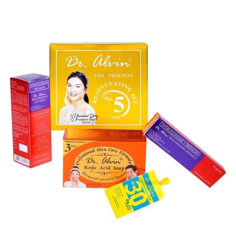 DR ALVIN ORIGINAL GOLD REJUVENATING SET/NEW PACKAGING REJUV 5 IS ALSO ...