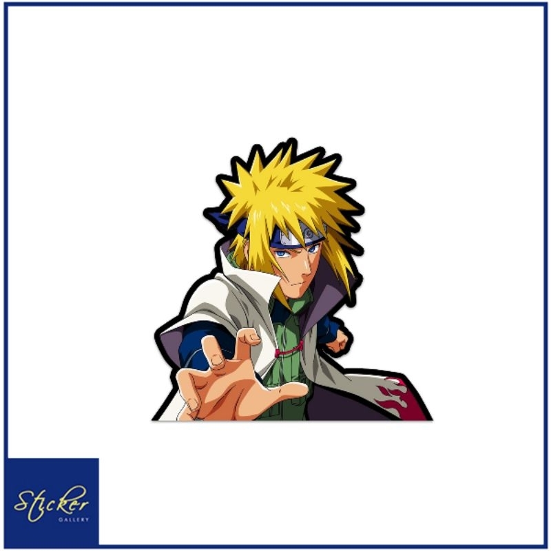 MINATO NARUTO SHIPPUDEN ANIME HALF PEEKER WATERPROOF STICKER | Shopee ...