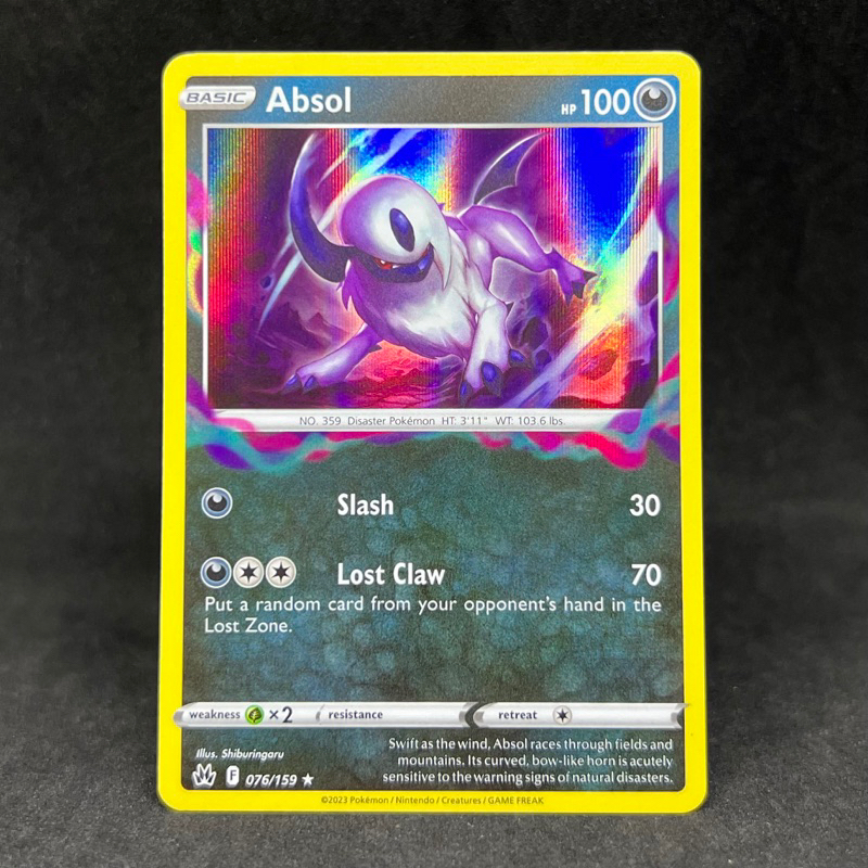 Pokemon TCG Absol Holo Rare 076/159 2023 Sword & Shield Crown Zenith Trading | Shopee Philippines