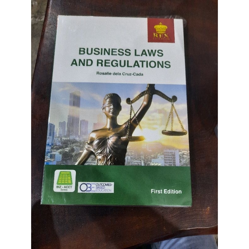 Business Laws and Regulations Rosalie Dela Cruz Cada 2021 | Shopee ...
