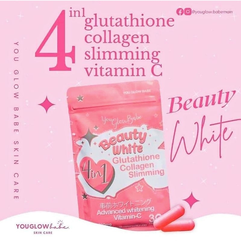 YOU GLOW BABE Beauty White 4-in-1 | Shopee Philippines