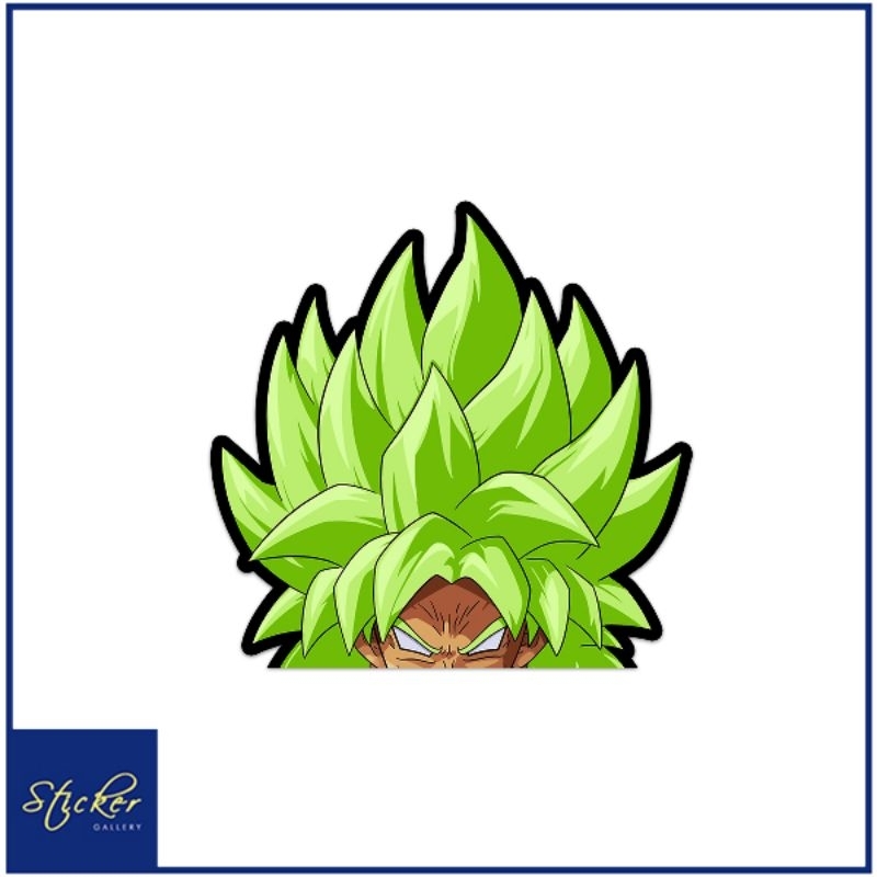 BROLY SUPER SAIYAN ANIME PEEKER WATERPROOF STICKER | Shopee Philippines