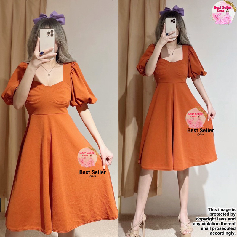 Best Seller February (S-XXL) Puff Sleeves Corset Dress (BEST SELLER ...