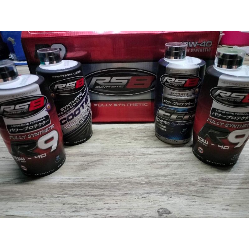 RS8 ECO SCOOTER OIL 10W-40 1Liter 800ML | Shopee Philippines