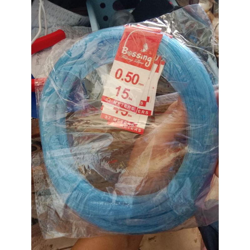 Bossing nylon blue clip 37meters sold per pack | Shopee Philippines