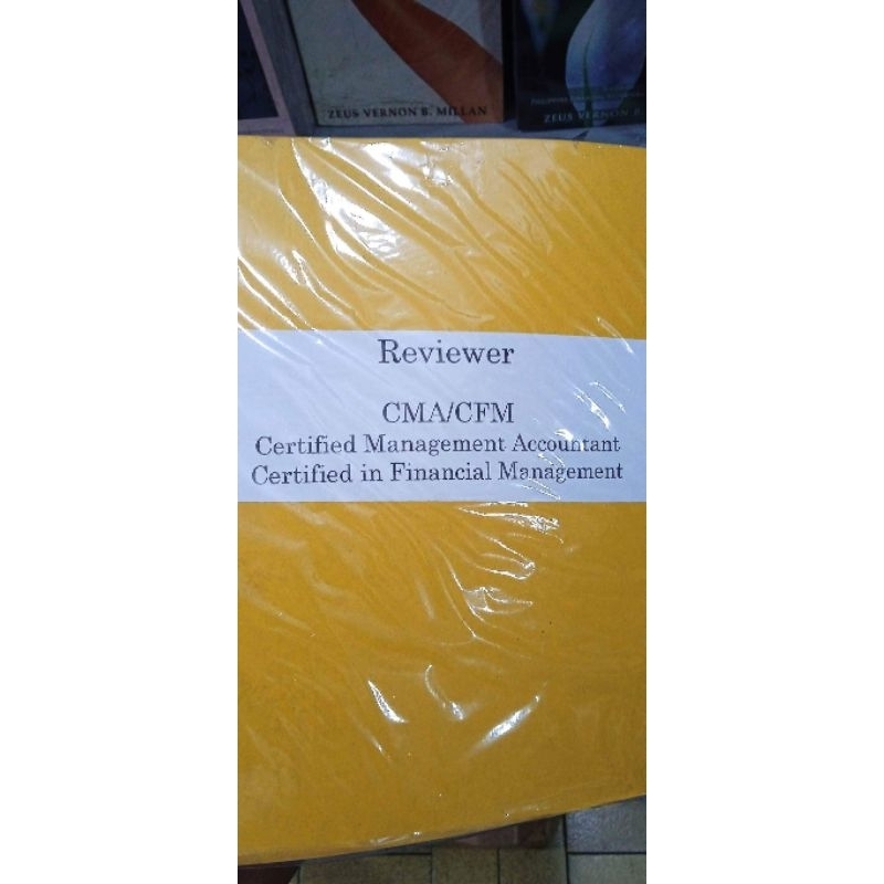 Reviewer CMA CFM Certified Management Accountant | Shopee Philippines