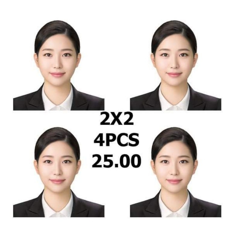 ID Picture (2x2)4pcs +(1x1)4pcs.glossy photo/satin | Shopee Philippines